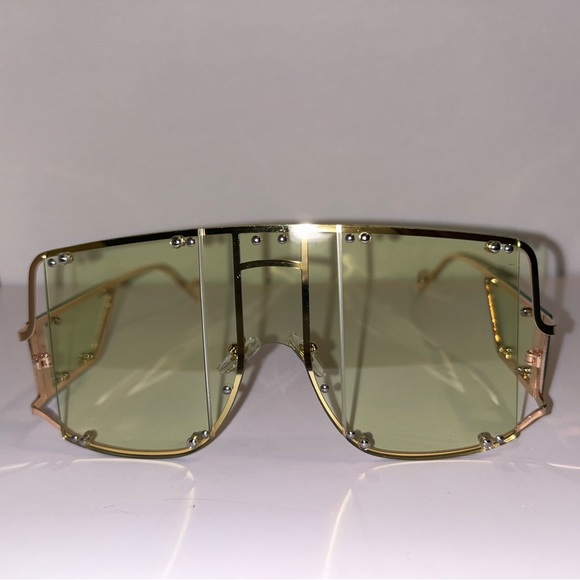 Accessories | Fashion Lime Green Armor Glasses | Poshmark